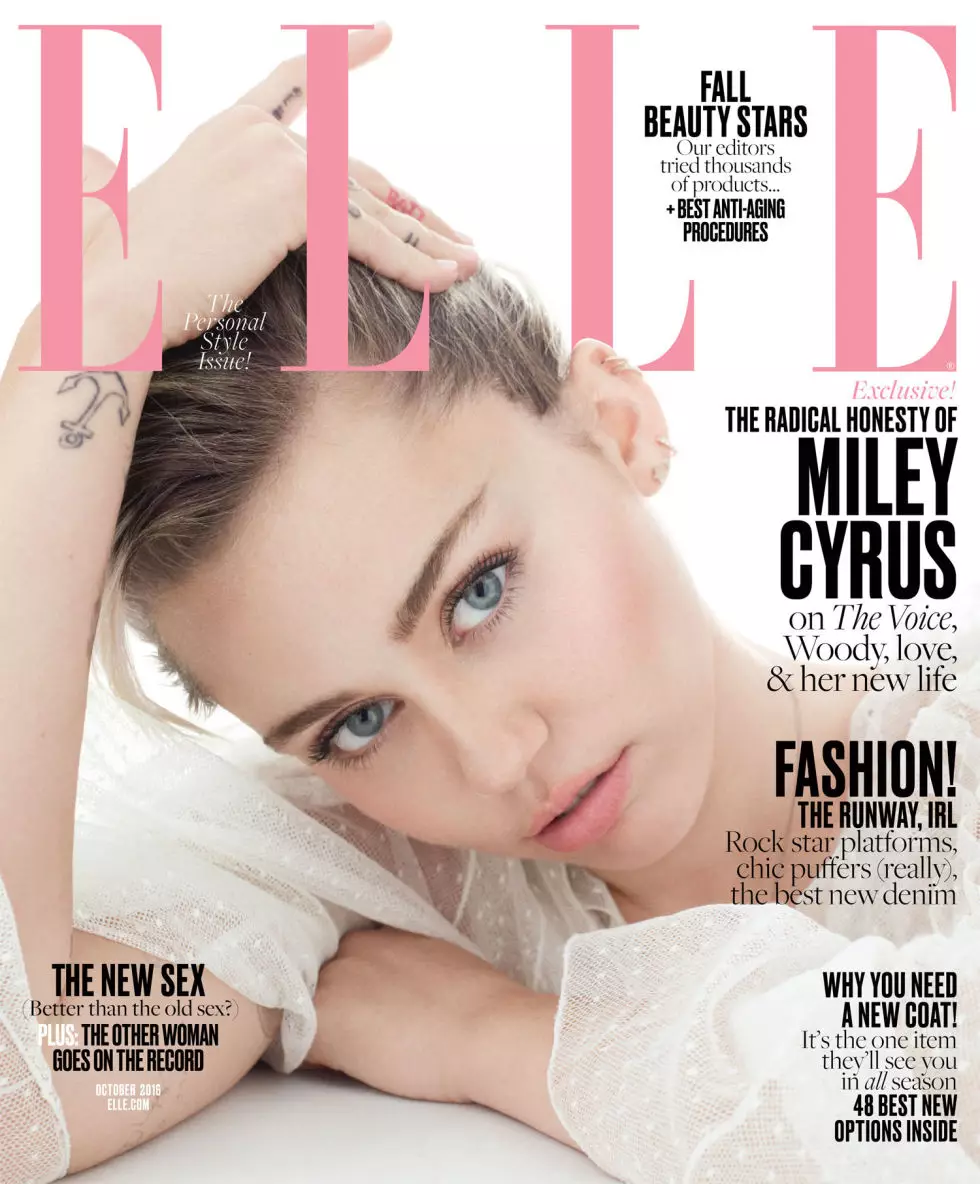 Miley Cyrus Dishes to Elle Maidir le Mariah Carey, Katy Perry, agus Britney Spears