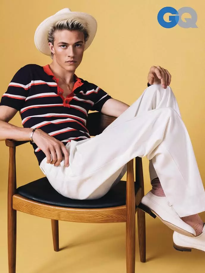 Lucky Blue Smith flirt met GQ