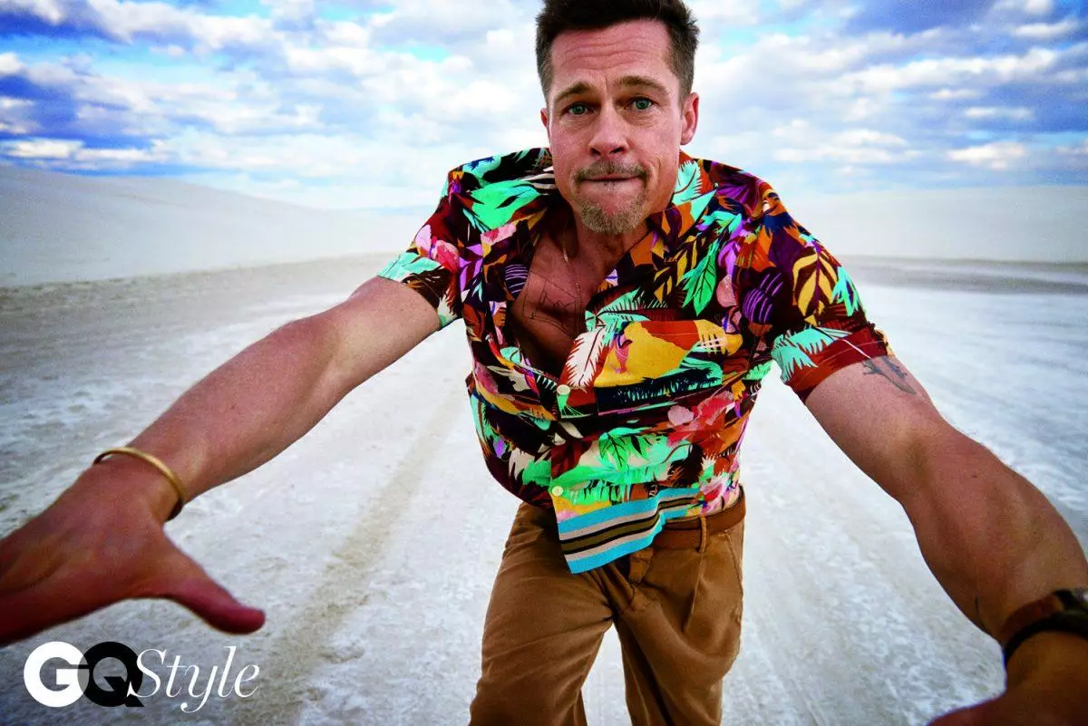 Comhrá Brad Pitt le GQ Style About Therapy, Boozing, and Evolve 41148_4