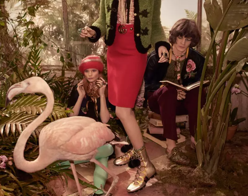 Gucci Şıltaq, Flamingolarla Doldurulmuş Payız '16 Kampaniyasını Yayımladı 41289_6