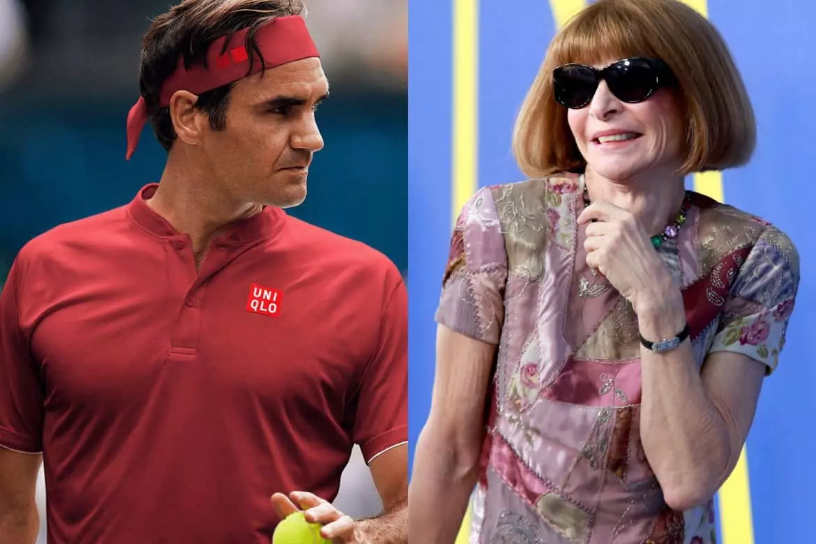 Roger Federer buscó la aprobación de Anna Wintour antes de firmar con Uniqlo