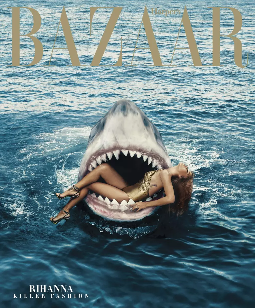 Copertina abbonati Rihanna HBZ