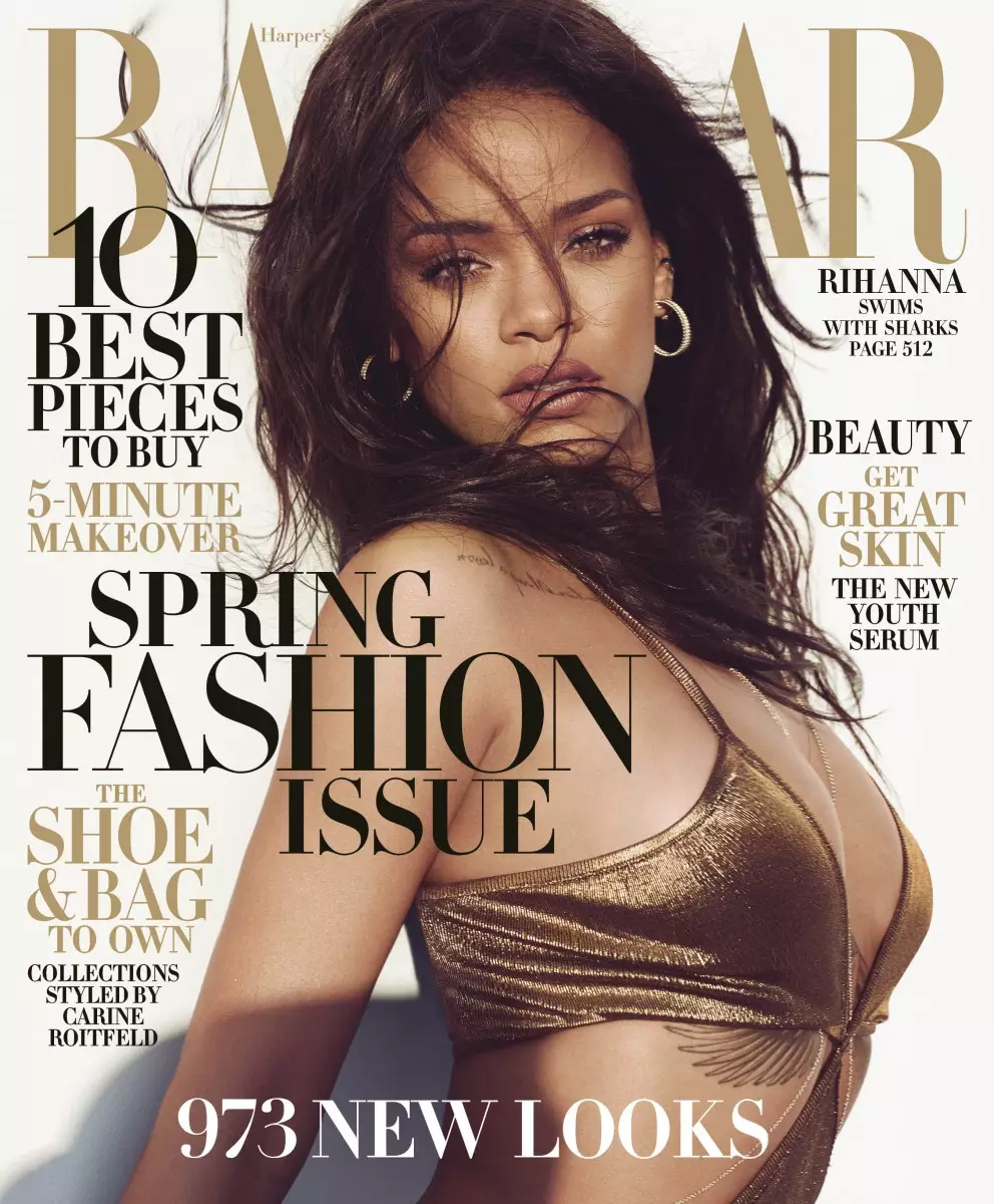 HBZ Rihanna Newsstand Panutup