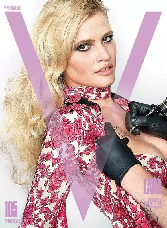 Kendall Jenner, Lara Stone e máis mods destacados reciben tinta para a revista V 44495_7