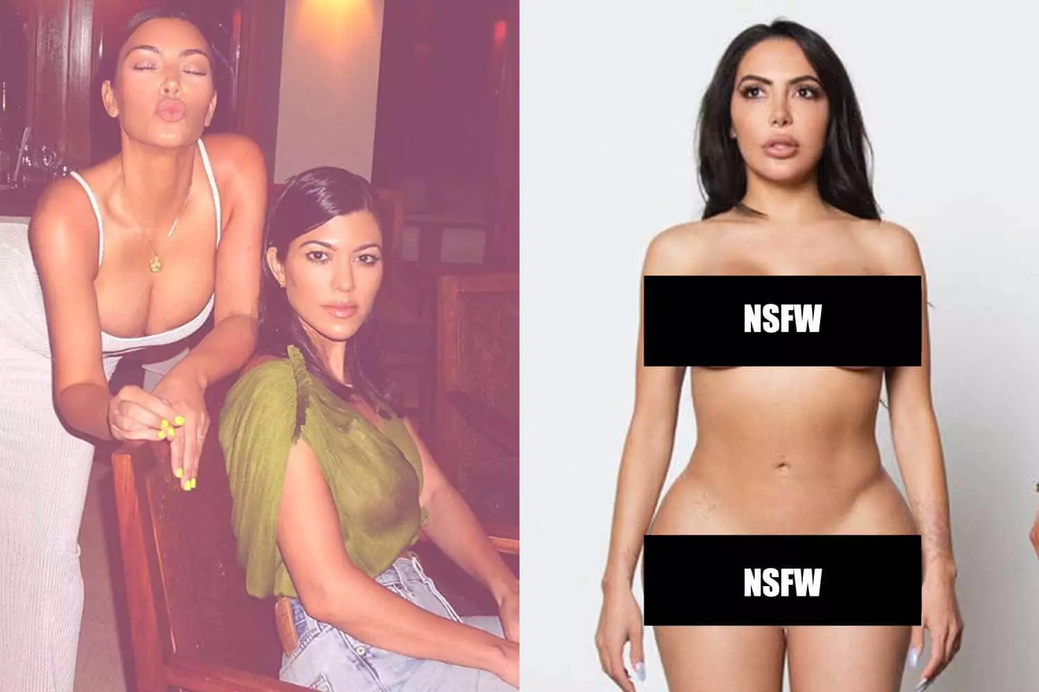 Kanye West prezentas nudajn Kardashian-aspektojn por la Nova Yeezy Shoe Campaign (NSFW)