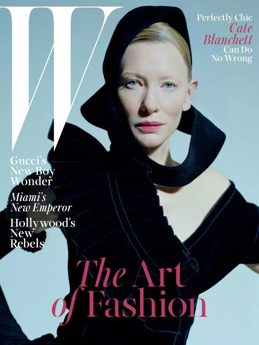 W Cate Blanchett 2015년 12월 표지