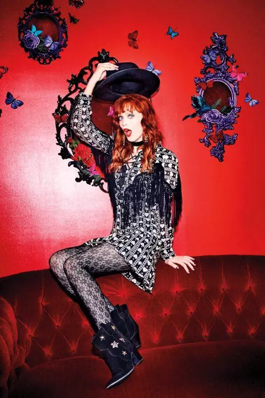 Karen Elson Fronts Anna Sui x INC Fall '17 Campaign 47149_2