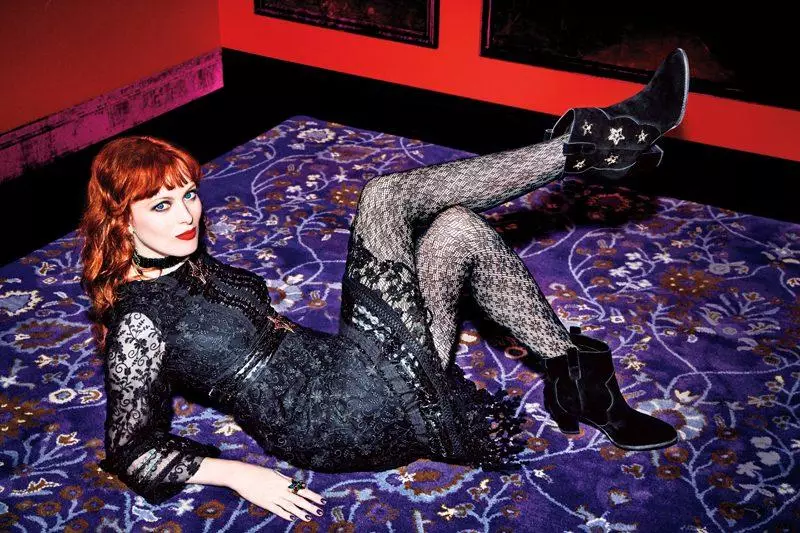 Karen Elson Fronts Anna Sui x INC Fall '17 Campaign 47149_4