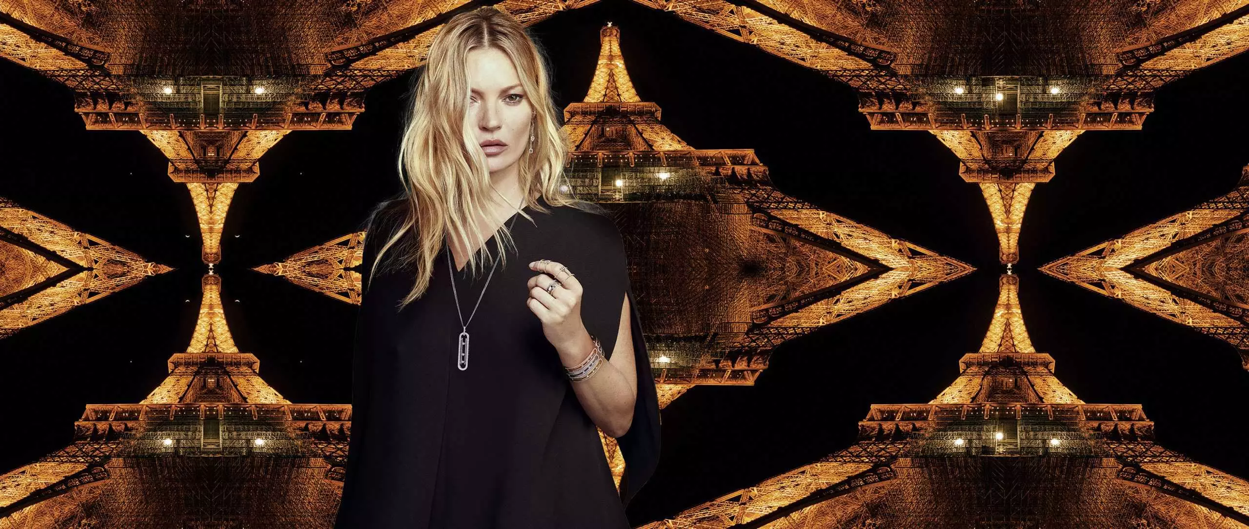 Ooh La La! Kate Moss overrasker i Paris i en ny kampagne for fine smykker 4752_2