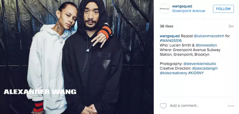 Alexander Wang သည် Spring/Summer 16 Instagram Campaign တွင် သူ၏ 'Squad' ကို သရုပ်ဖော်ထားသည်။ 48878_2