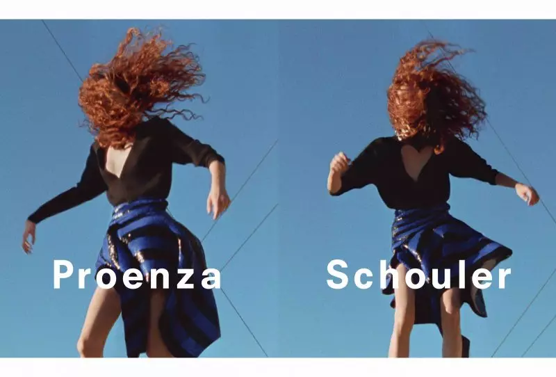 Natalie Westling dan Selena Forrest Front Proenza Schouler's Spring/Summer '17 Campaign 51582_2