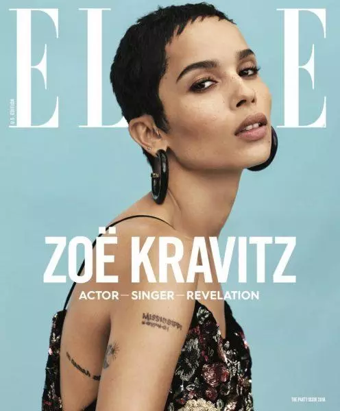 Zoë Kravitz Deckt dem Elle seng Januar 2018 Issue 51913_2