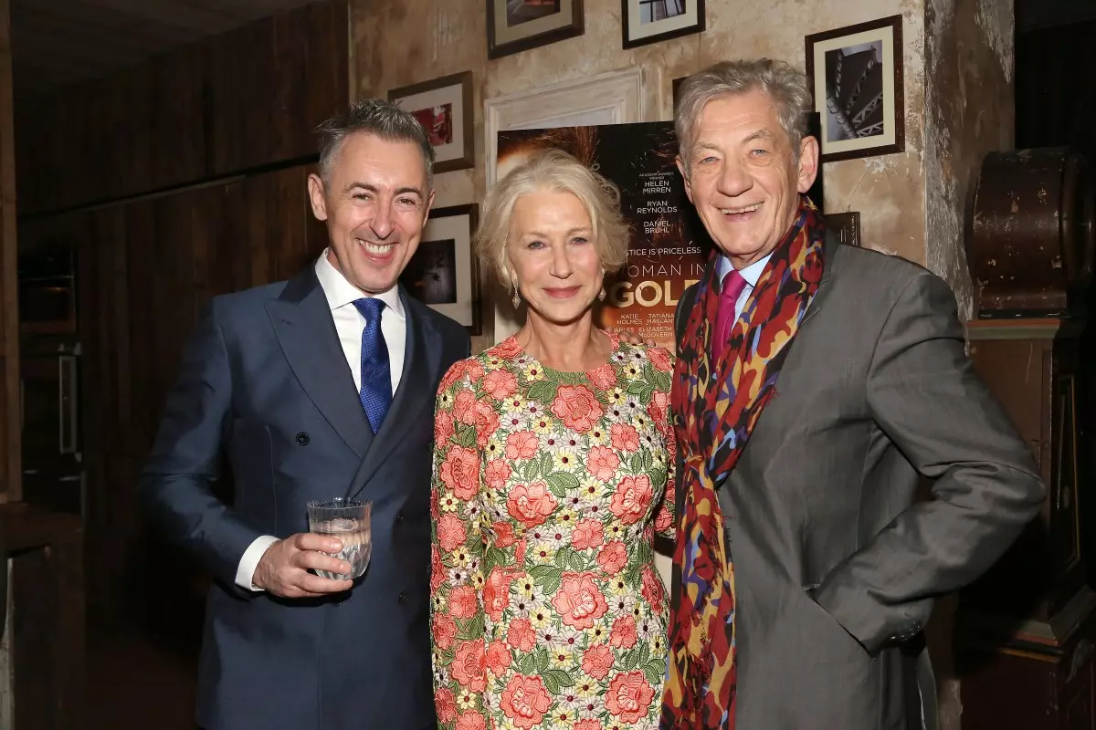 Alan Cumming, Helen Mirren, Sir Ian McKellen == The Weinstein Company oferece uma recepção comemorativa