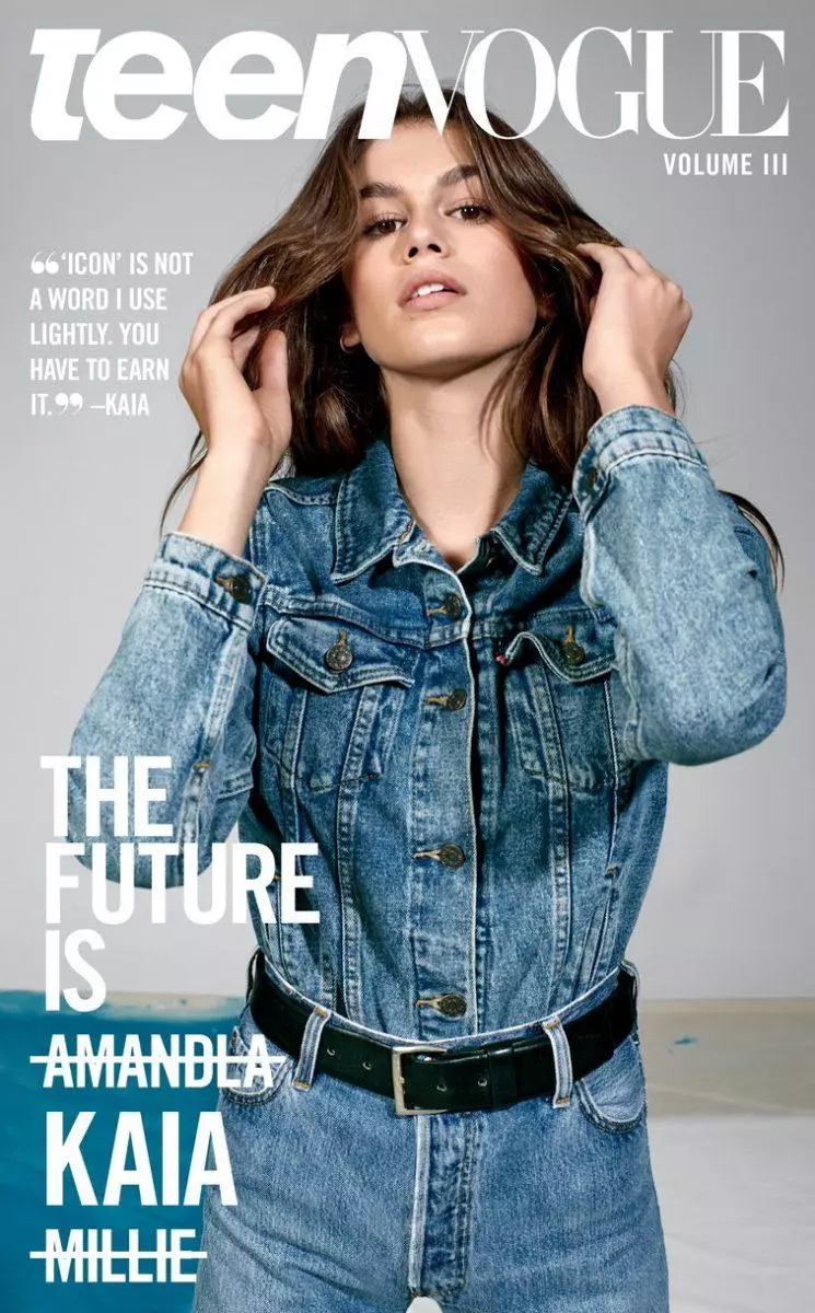 Каја Гербер е главната икона за септемвриското издание на Teen Vogue 54041_1