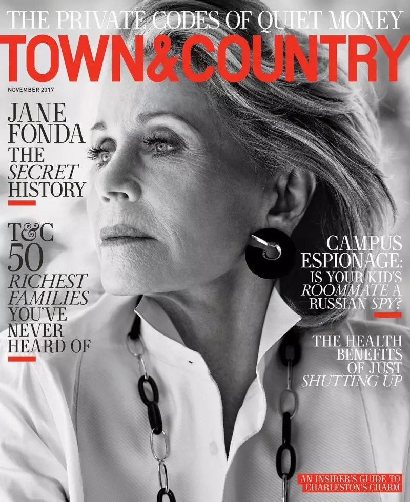 Jane Fonda သည် Town & Country ကိုဖုံးအုပ်ထားပြီး သူမ၏နောက်ထပ်ဥပဒေအကြောင်း ဆွေးနွေးသည်။ 54583_2