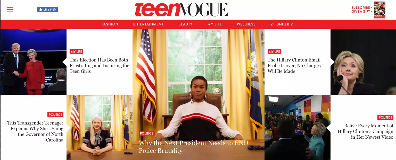 Teen Vogue Mus Peb Hlis thiab nqis peev hauv Digital