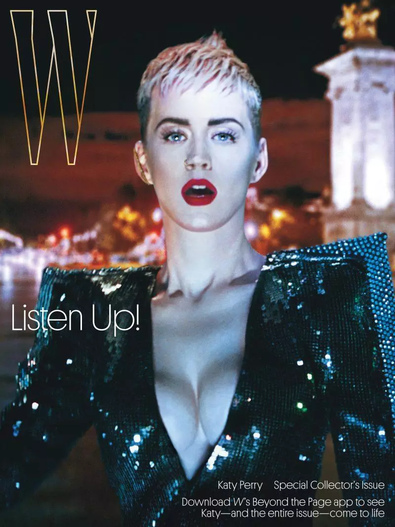 Katy Perry သည် W မဂ္ဂဇင်း၏စက်တင်ဘာစာစောင်အတွက် Augmented Reality တွင်ပါဝင်ခဲ့သည်။ 58388_1