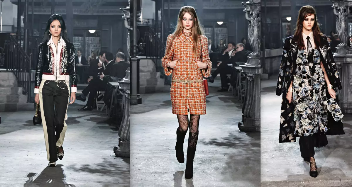 Karl Lagerfeld Romaya Chanel Métiers d'Art Şousunu aparır