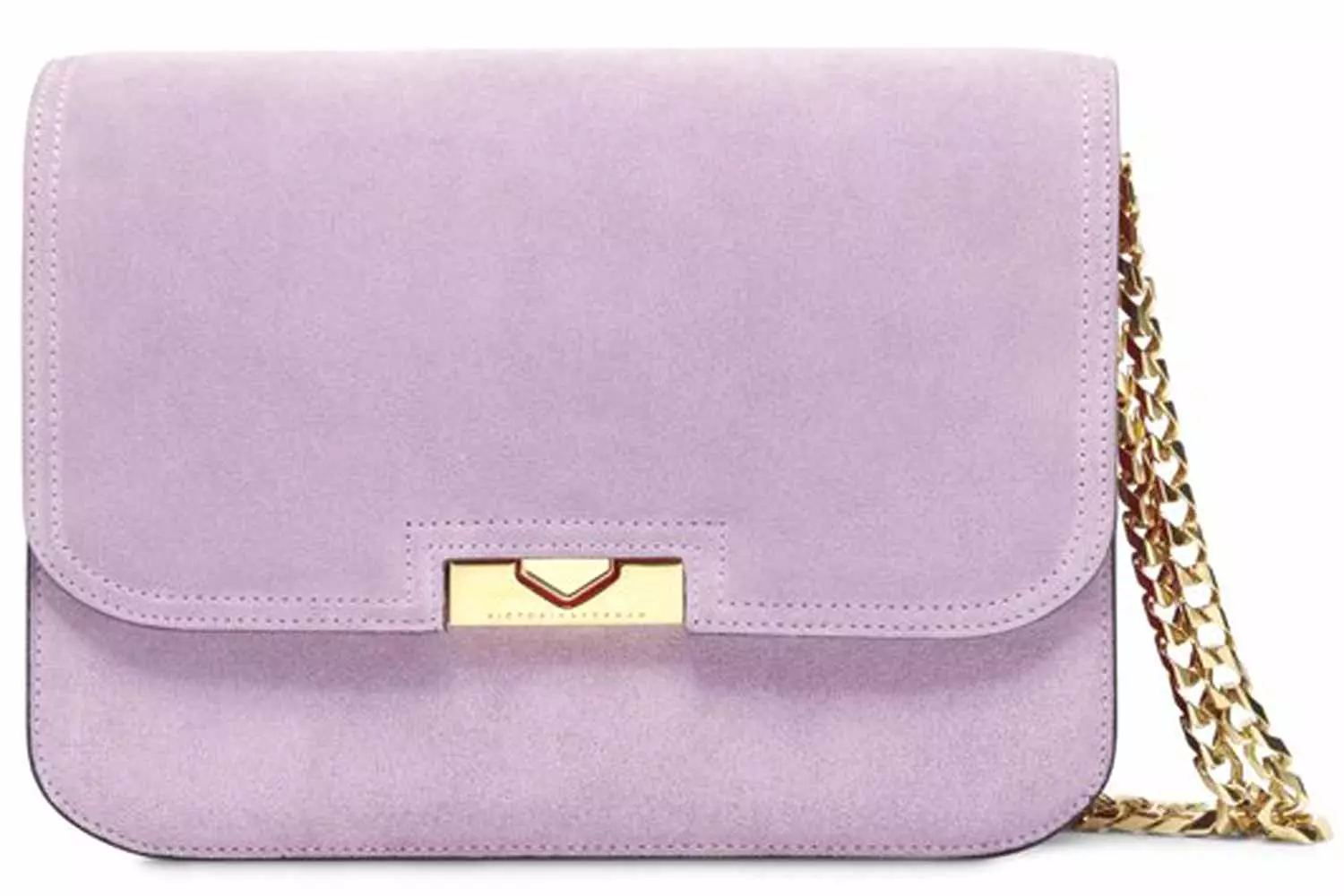 編輯推薦：維多利亞貝克漢姆的淡紫色麂皮手拿包