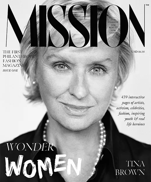 Tina Brown pristato „Mission Magazine“ įžanginį numerį