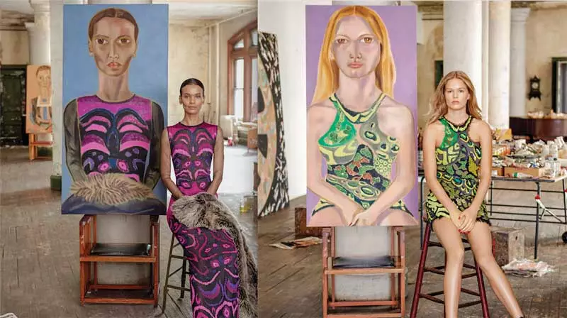 Francesco Clemente muudab modellid Harper’s Bazaari kunstiteosteks