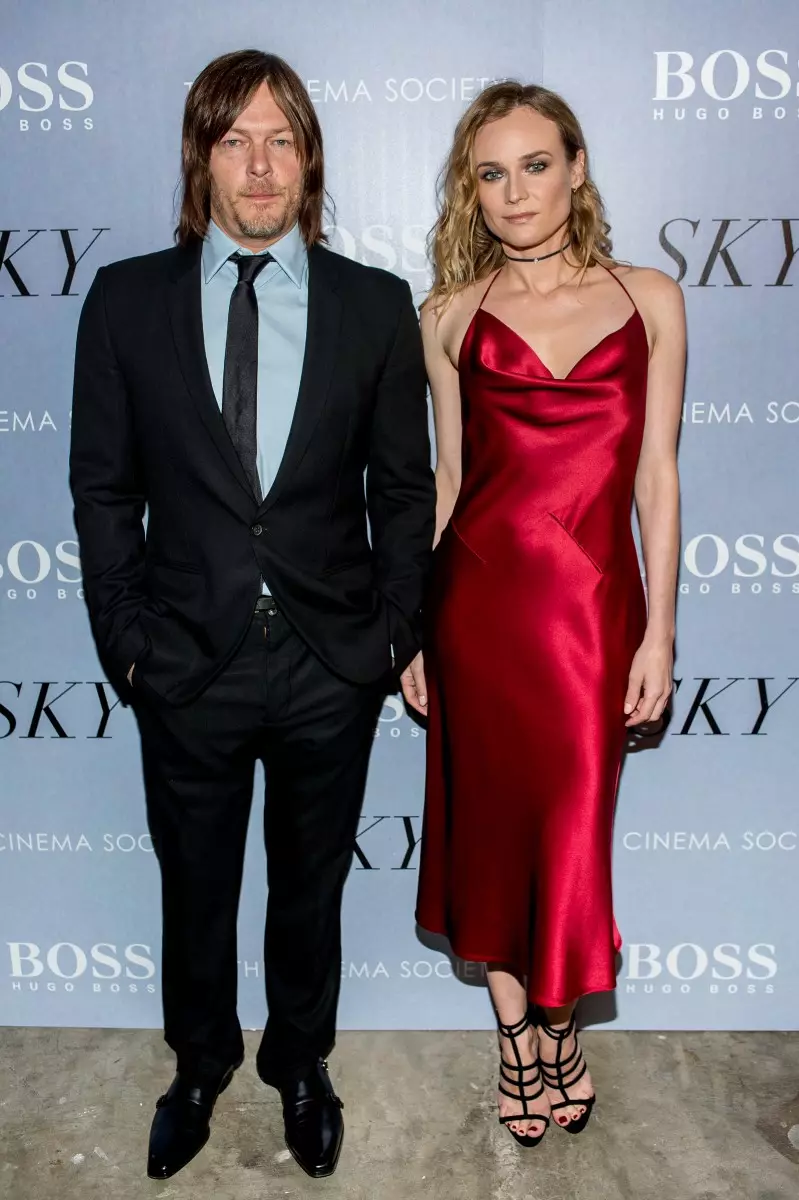 Diane Kruger va Norman Ridus o'zlarining yangi "Osmon" filmini nishonlashmoqda