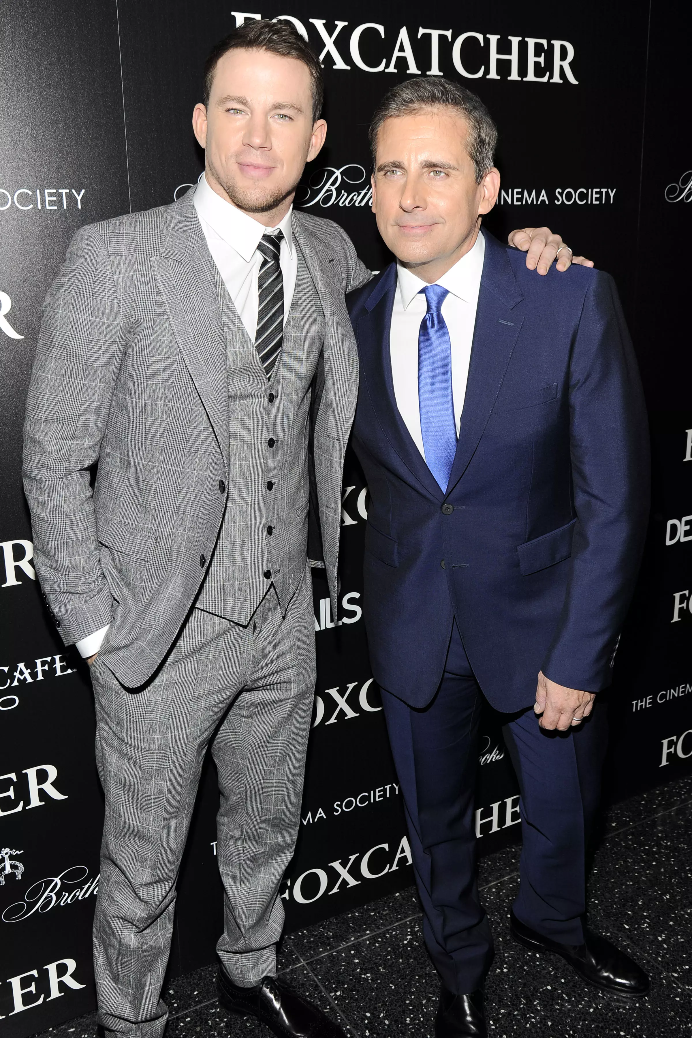 Channing Tatum en Steve Carrell het NYC se première van 'Foxcatcher' getref 72081_1
