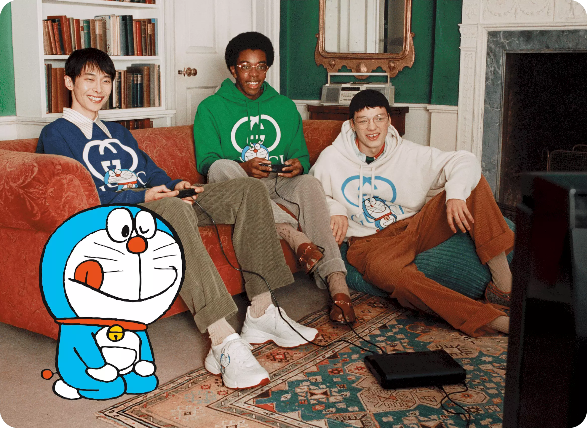 Gucci Taps Doraemon მხიარული მთვარის საახალწლო კოლექციისთვის 7461_2