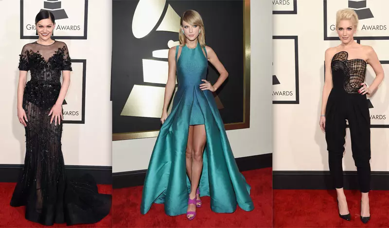 Glitter och glamour på 2015 Grammys Röda mattan