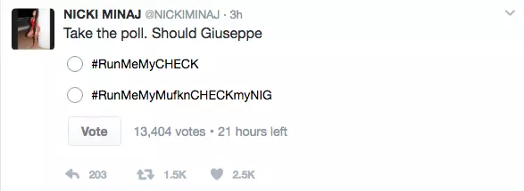 #WhatsGoodGiuseppe: Nicki Minaj dá a explosión ao deseñador de zapatos Giuseppe Zanotti 79057_10