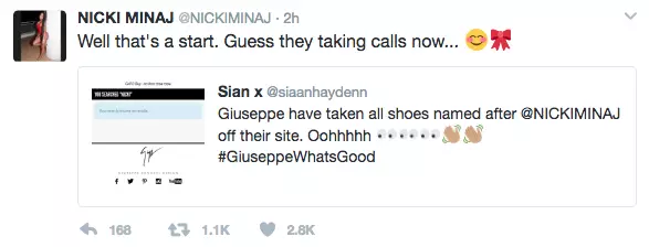 #WhatsGoodGiuseppe: Nicki Minaj dá a explosión ao deseñador de zapatos Giuseppe Zanotti 79057_7