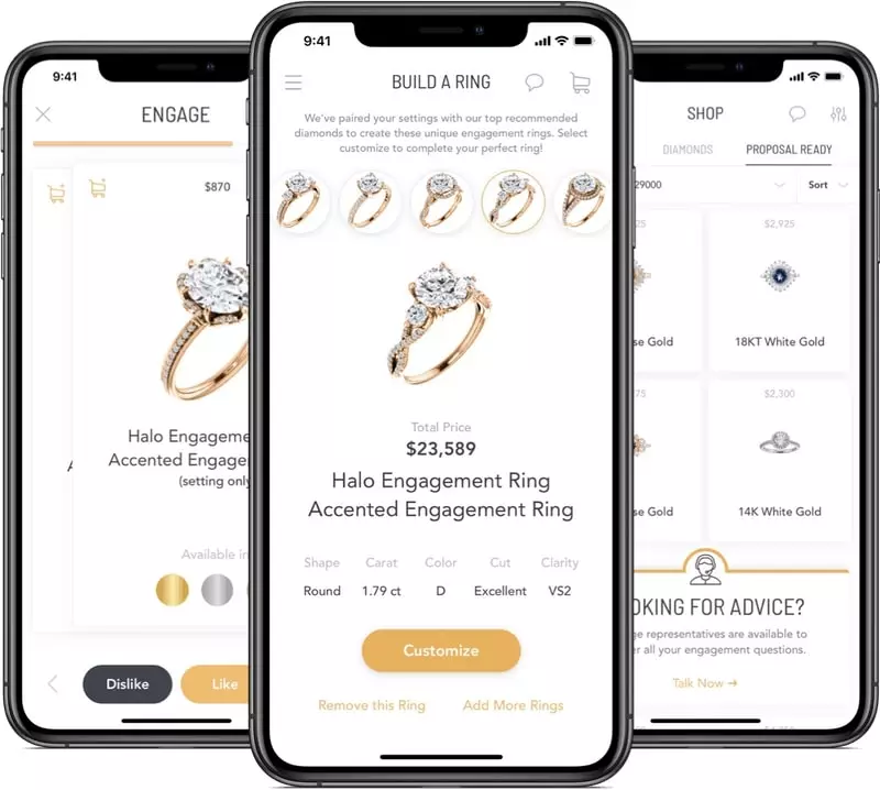 Một ứng dụng mới giúp việc mua sắm nhẫn cưới dễ dàng hơn bao giờ hết 8003_2
