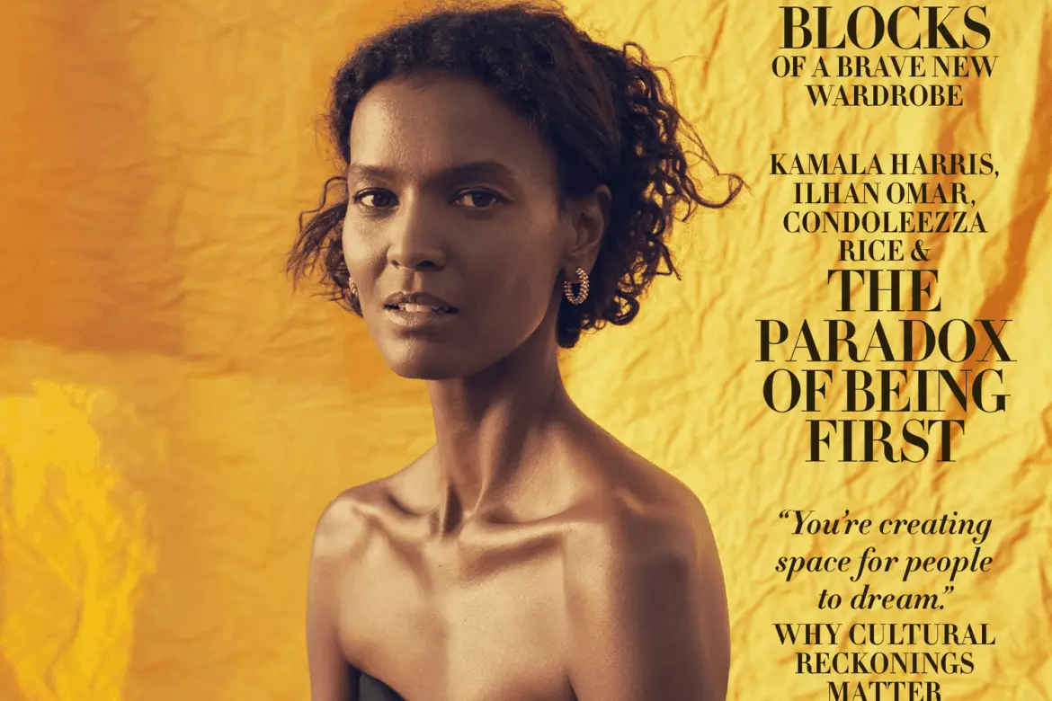 Samira Nasrs første Harper's Bazaar-cover er også en første for Liya Kebede 8014_1