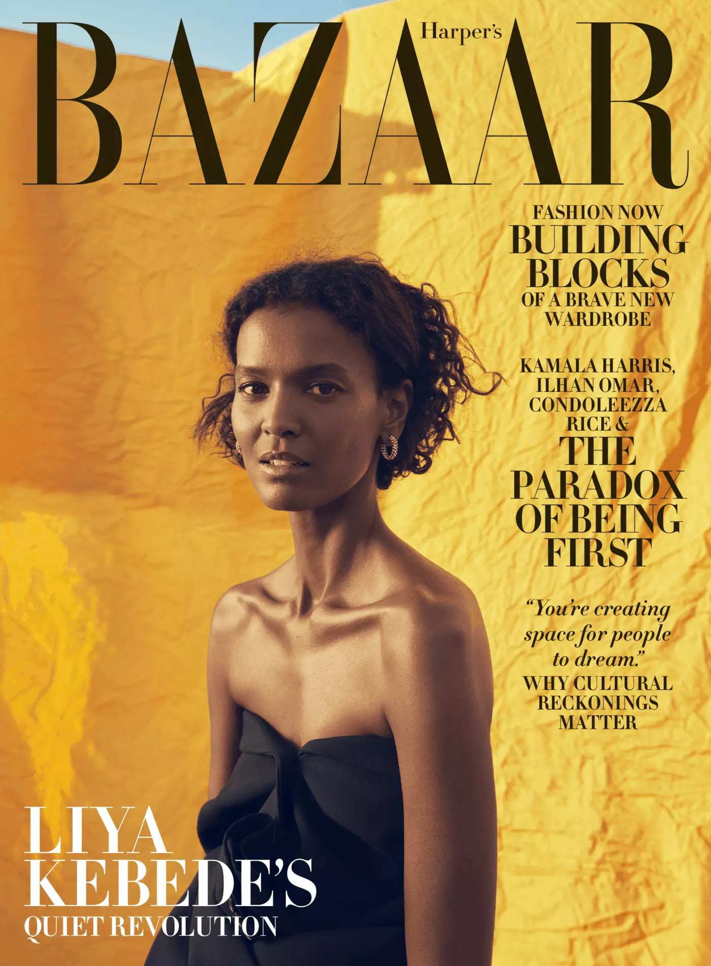 Samira Nasrs første Harper's Bazaar-cover er også en første for Liya Kebede 8014_3