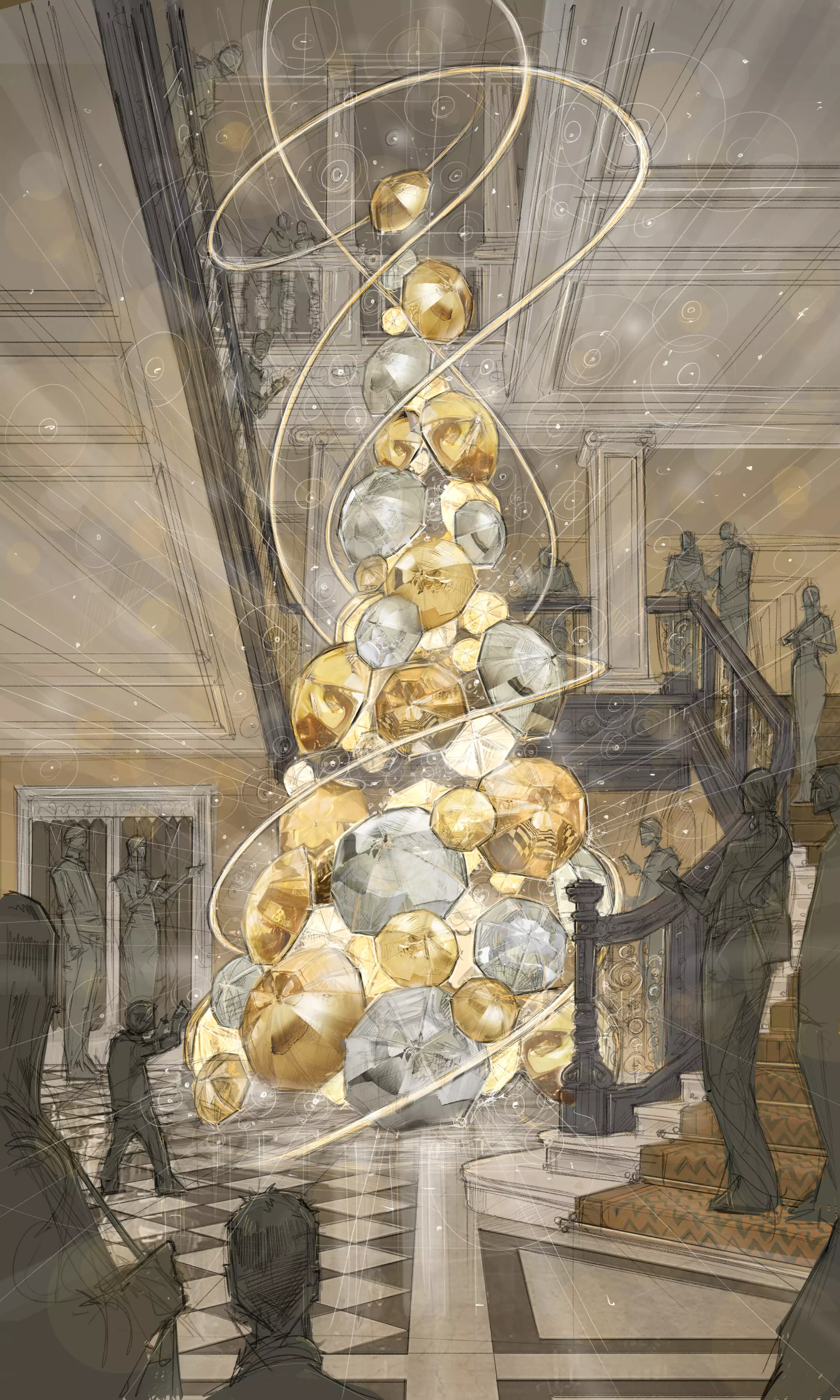 Claridge's Tree Sketch 2015