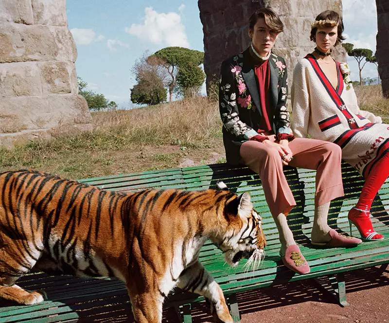 Lavovi, tigrovi i Gucci izlaze na ulice Rima za kampanju proljeće/ljeto 81069_1