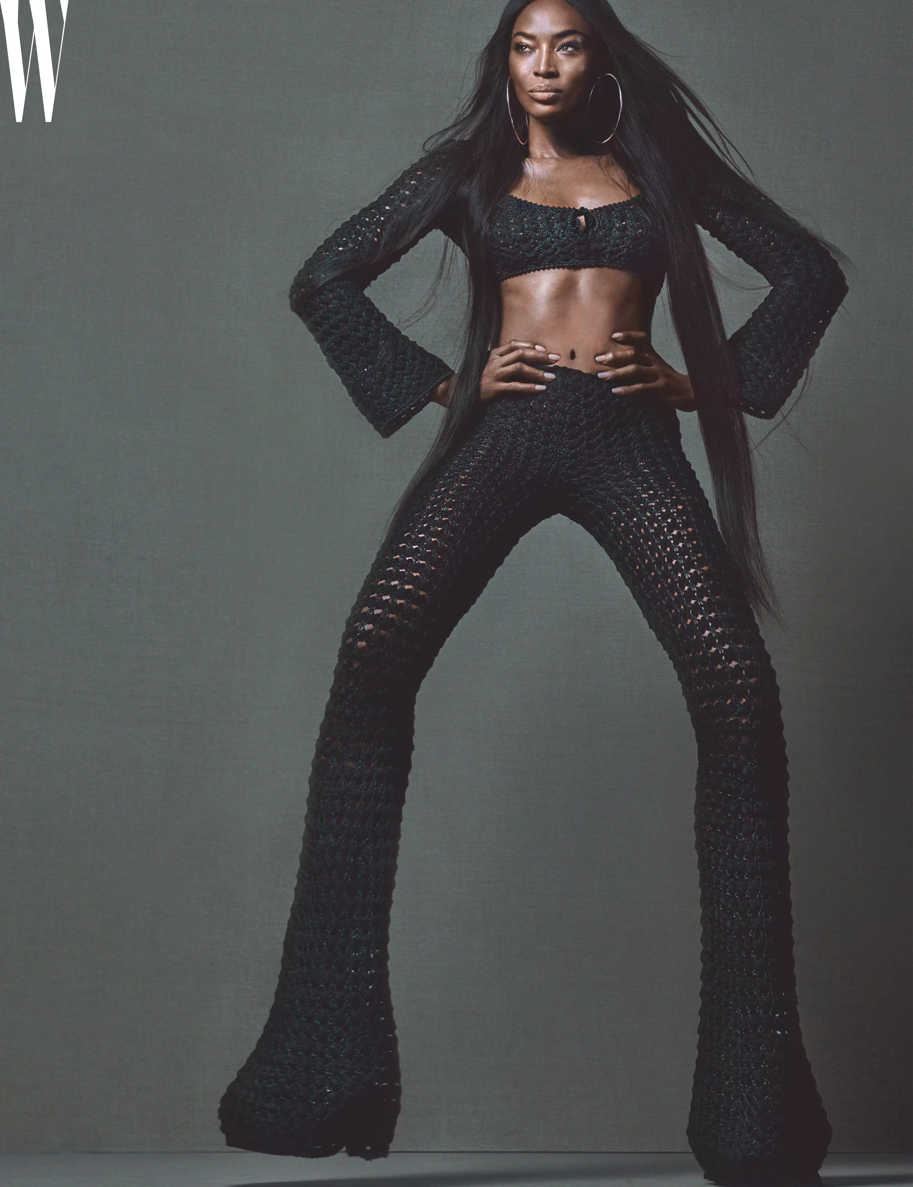 Naomi Campbell fala sobre a interpretación e o seu papel de estrela coa revista W 81626_1