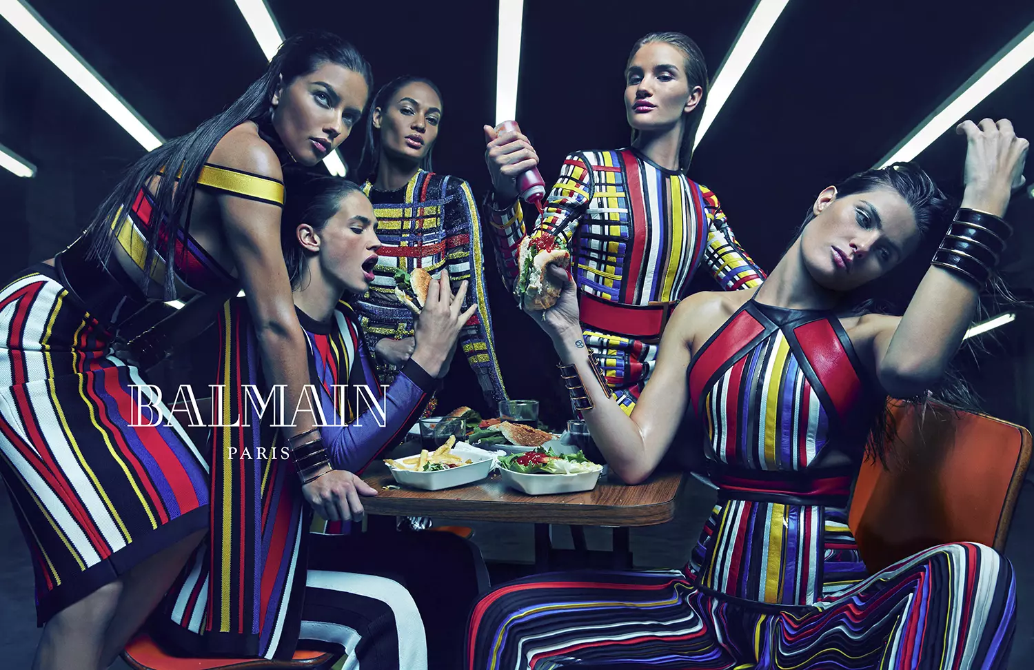 Models i hamburgueses: la campanya primavera/estiu 2015 de Balmain 83594_1
