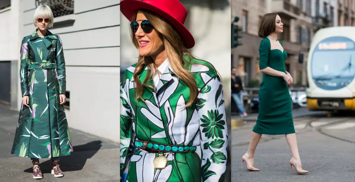 هل القاعدة الخضراء في أسبوع الموضة في ميلان؟ 20 يبدو للمناقشة