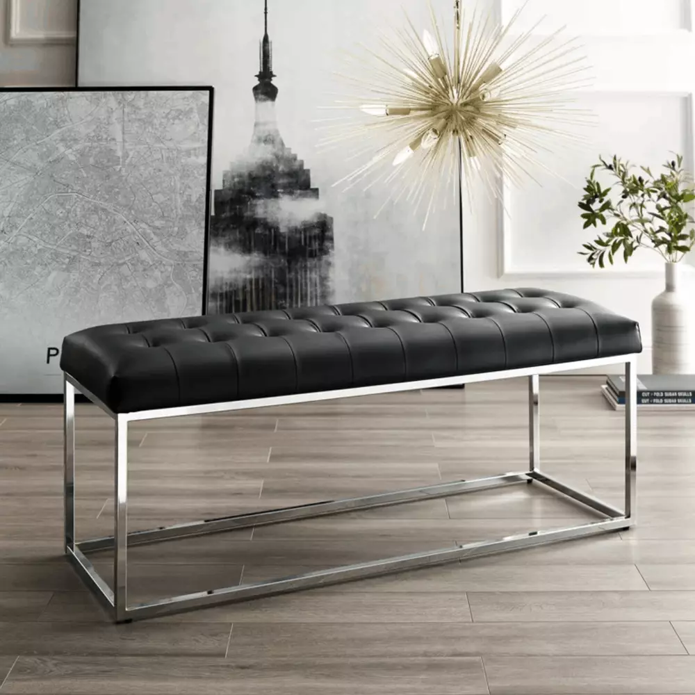 Editor's Xaiv: Nicole Miller Faux Leather Bench 8458_2