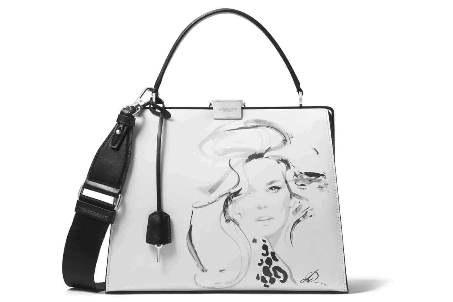 Tip editora: taška David Downton Collaboration Top-Handle Collection od Michael Kors Collection