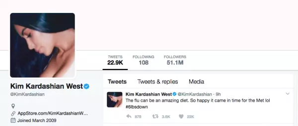 Ким Кардашијан доби бурни реакции поради твитањето за грип 93524_2