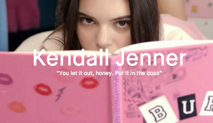 Kendall Jenner, Mean Girls Burn Book ile Nefret Edenlere Sesleniyor 93787_2