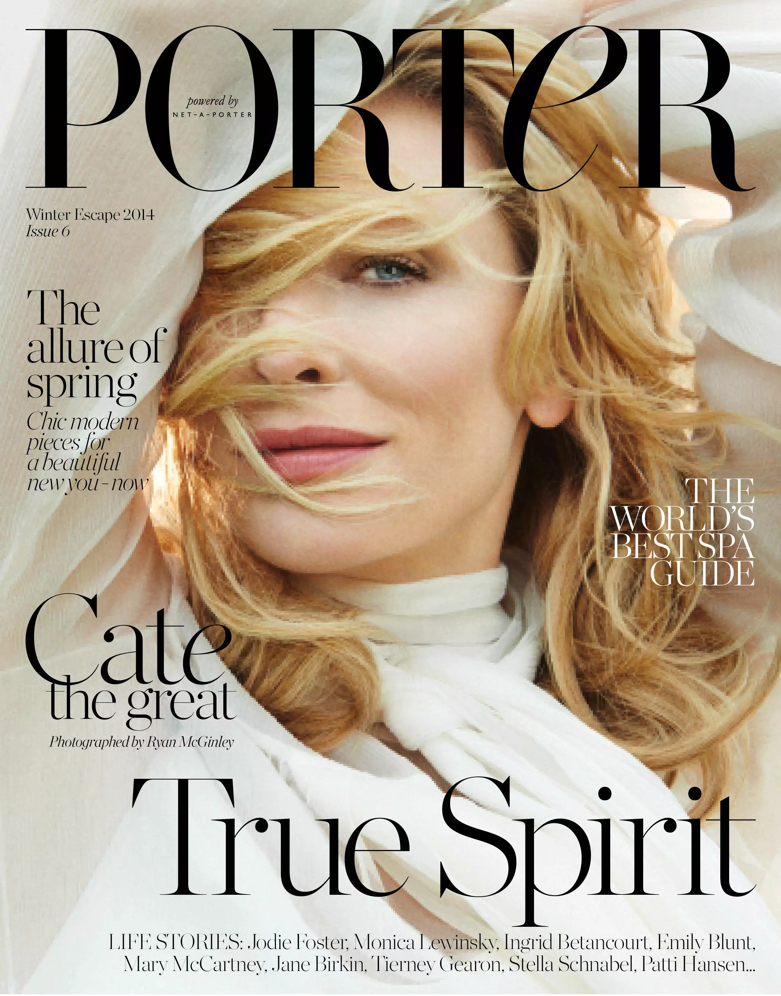 Kakšna je zadnja vloga Cate Blanchett? Cover Girl For Porter Mag