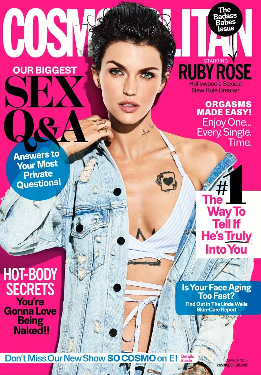 Ruby Rose fait la couverture du numéro de mars de Cosmopolitan 95881_2