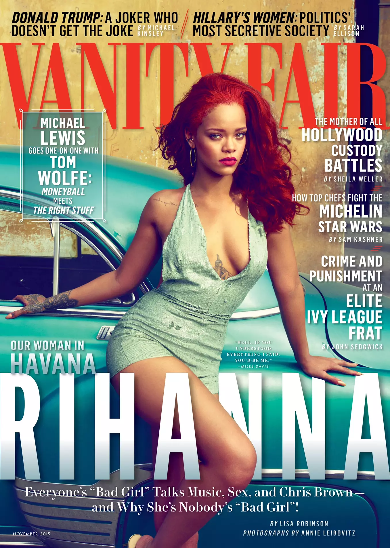 Rihanna ទទួល​បាន​ភាព​ខ្មាសអៀន​ក្នុង​កម្មវិធី Vanity Fair 97553_1